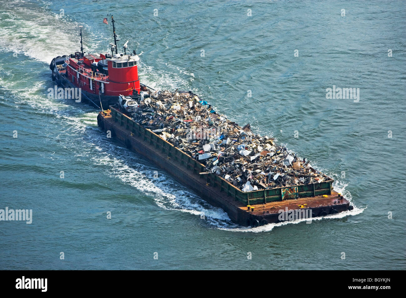 Barge tugboat east river new york hi-res stock photography and images ...