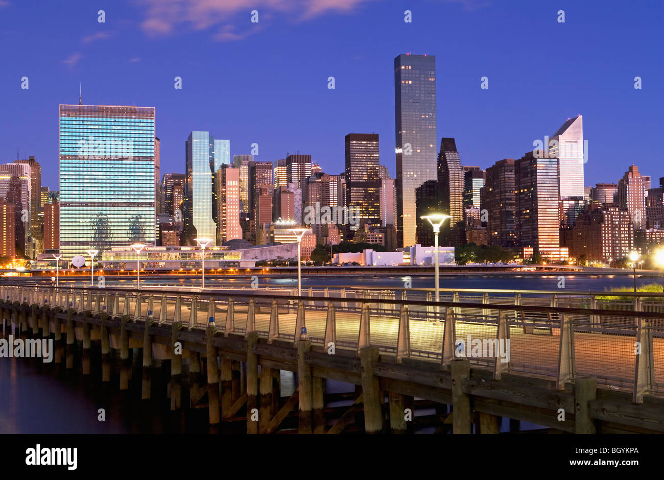 Cityscape at night Stock Photo - Alamy