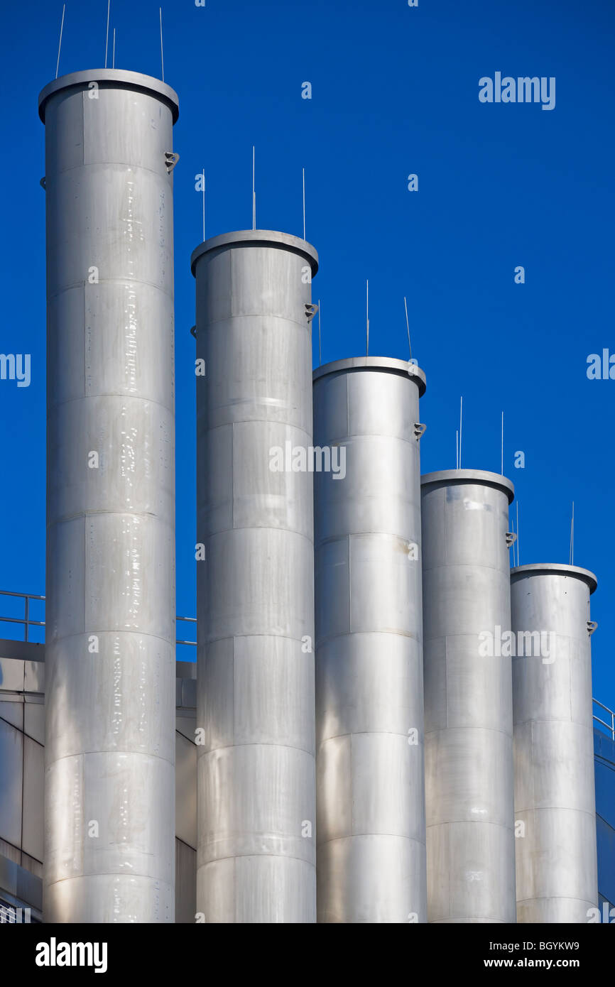 Silver smokestack hi-res stock photography and images - Alamy