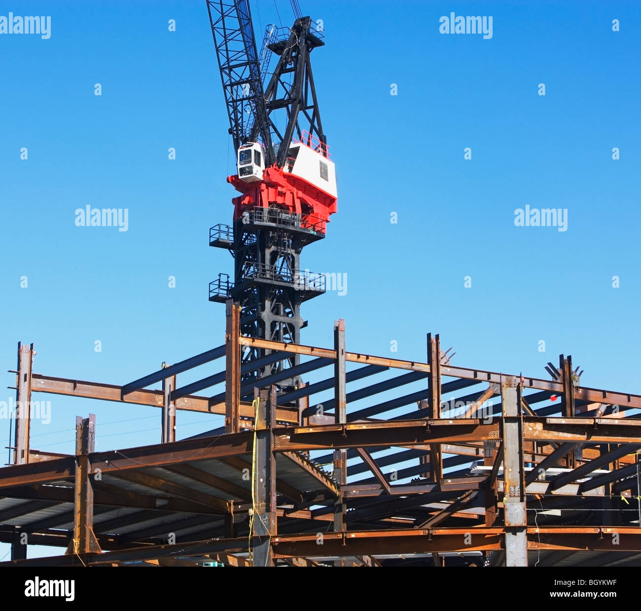 Crane at construction site Stock Photo - Alamy