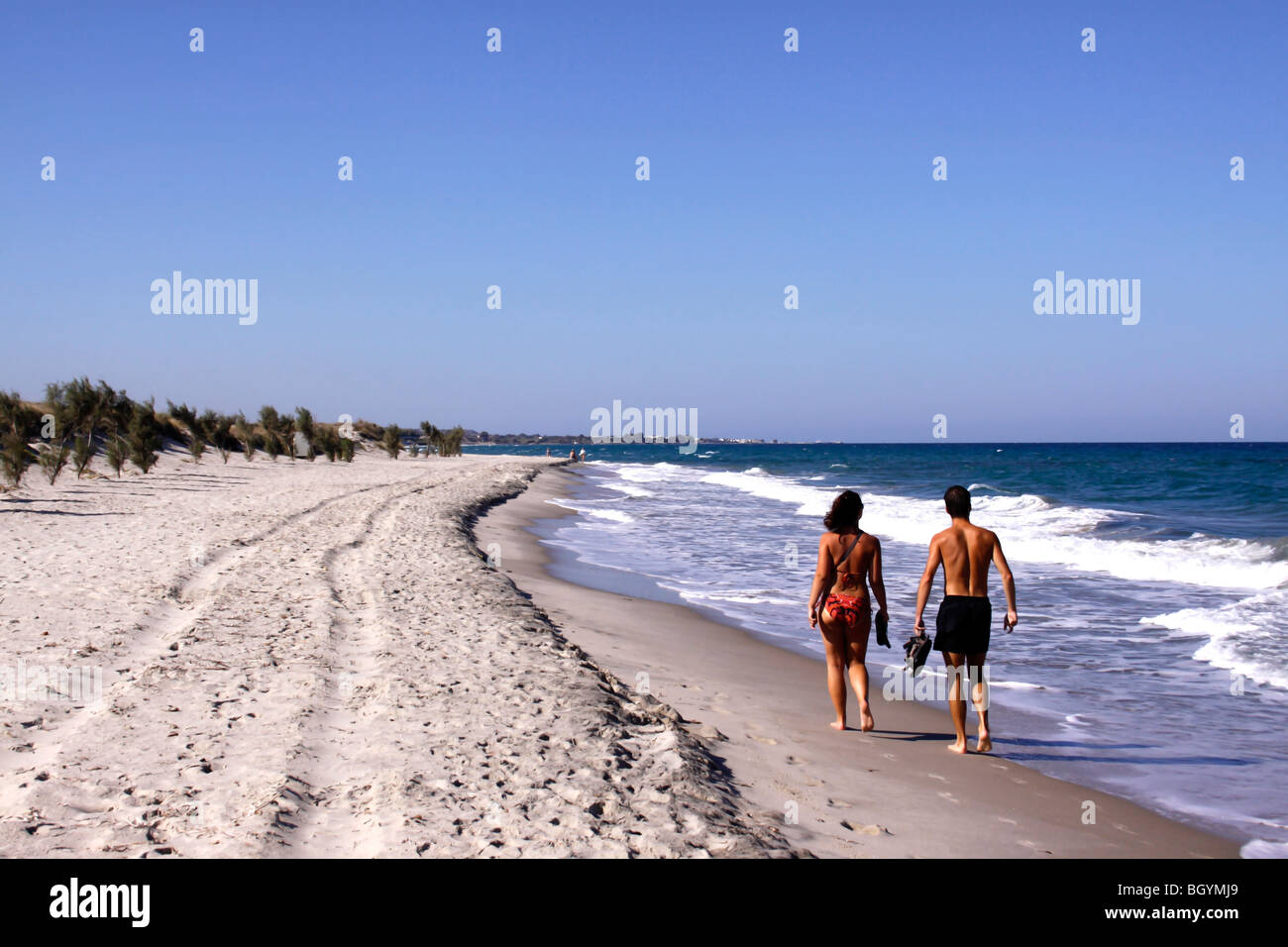 THE WILD OPEN BEACH BETWEEN MARMARI AND MASTIHARI ON THE GREEK ISLAND ...