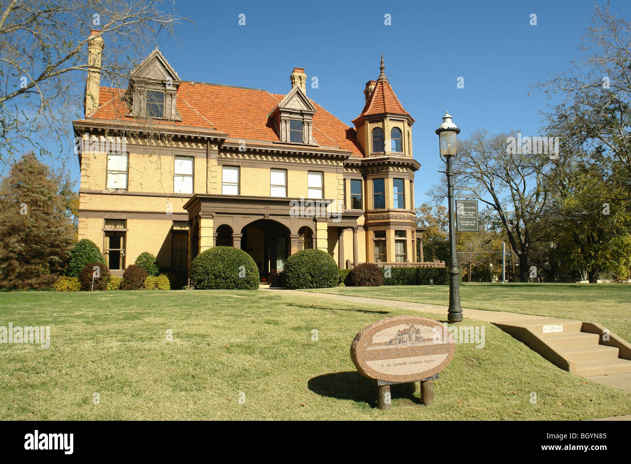 The overholser mansion of the oklahoma historical society hi-res stock ...