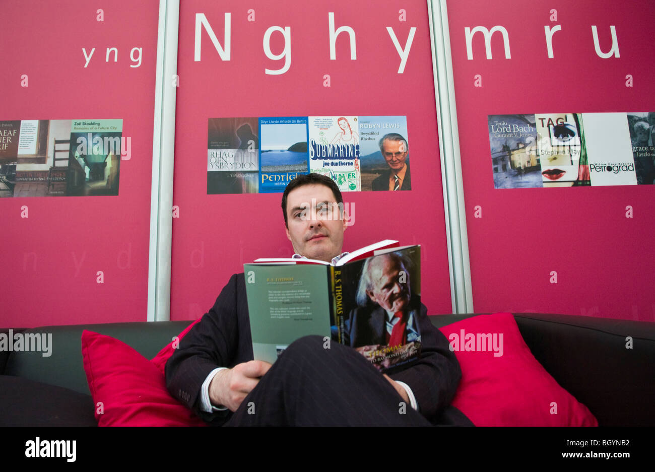 Jason Walford Davies editor of book on RS Thomas pictured at Hay ...