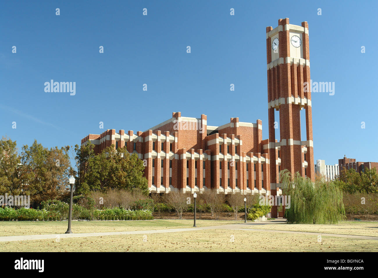 Norman, OK, Oklahoma, University of Oklahoma, Clock Tower Stock Photo ...