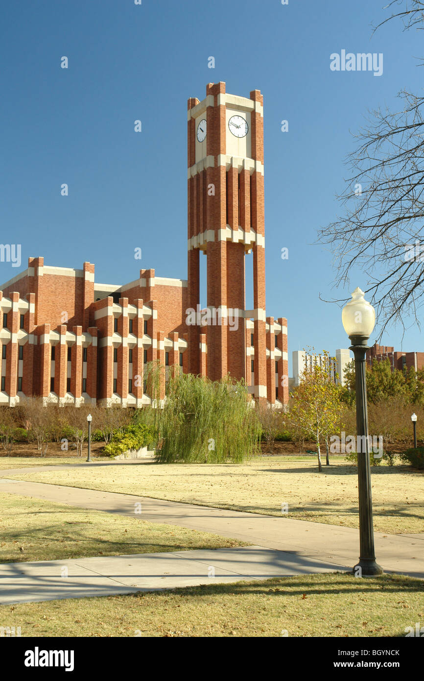 Norman, OK, Oklahoma, University of Oklahoma, Clock Tower Stock Photo ...