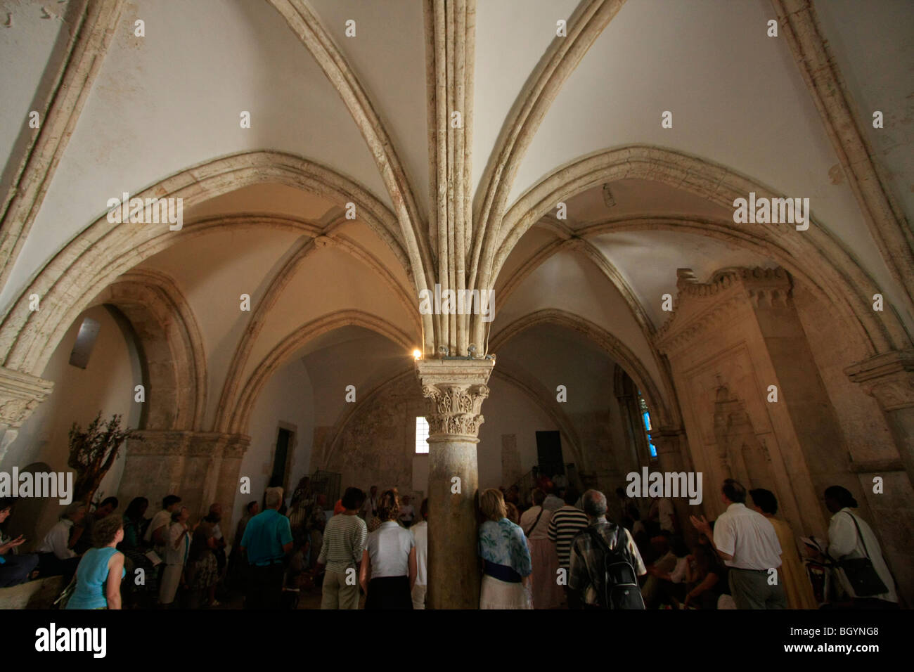 Israel, Jerusalem, the Cenacle, Room of Last Supper on Mount Zion Stock ...