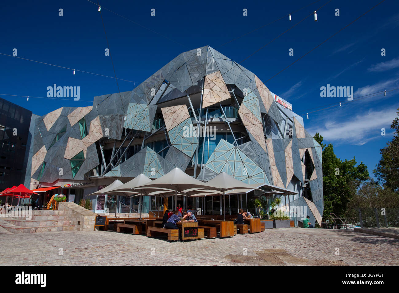 Arintji Cafe Bar, Federation Square, Melbourne Stock Photo - Alamy