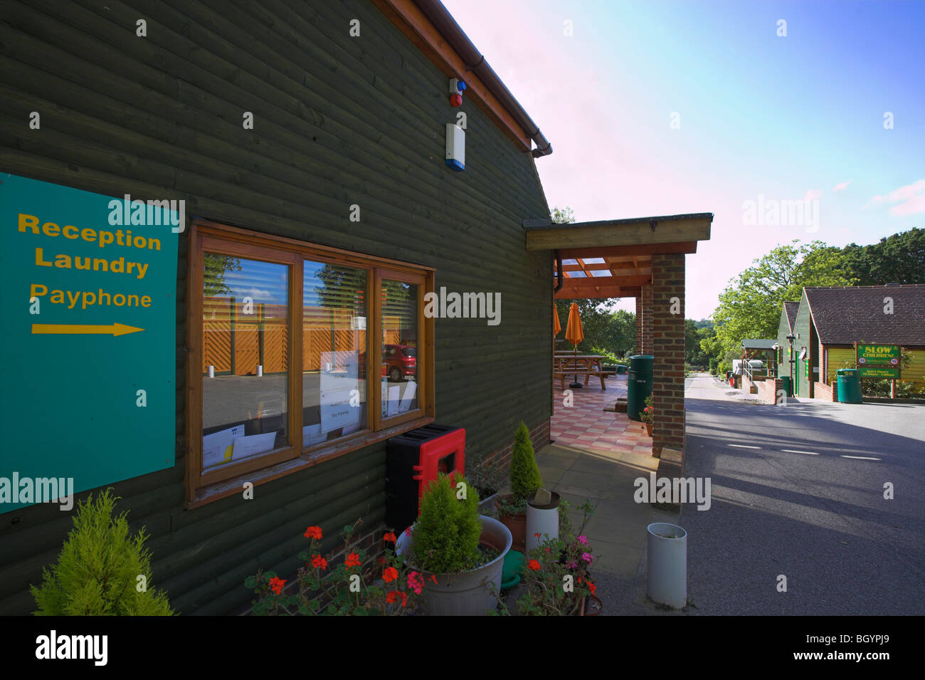 Entrance to caravan park hi-res stock photography and images - Alamy