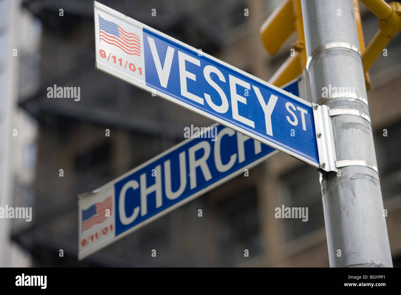911 memorial street signs hi-res stock photography and images - Alamy