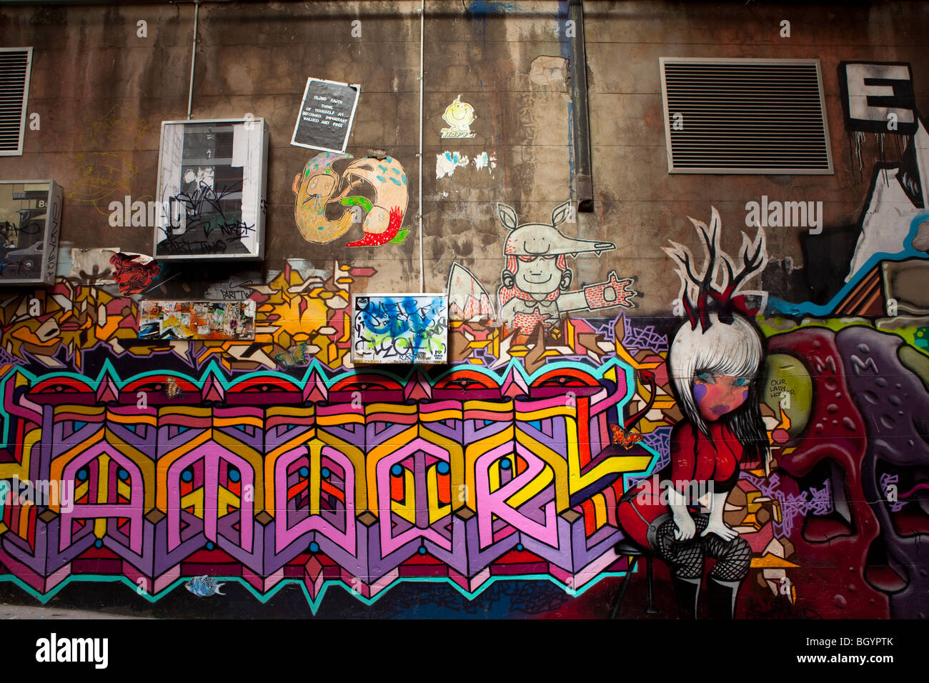 Australian graffiti hi-res stock photography and images - Alamy