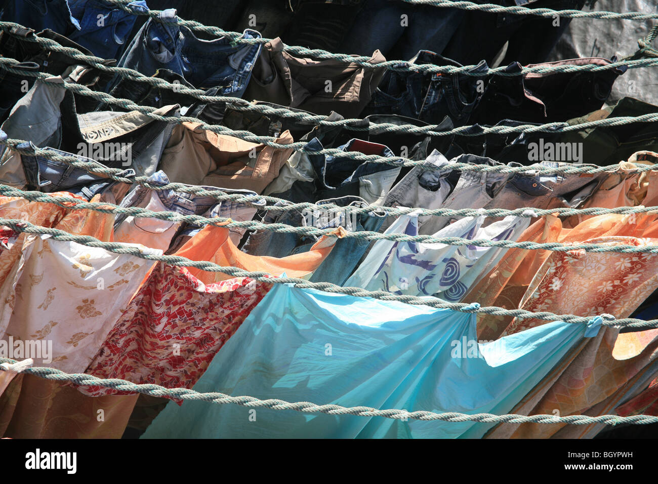 Dhobi Ghat open air laundry, Mumbai, India Stock Photo - Alamy