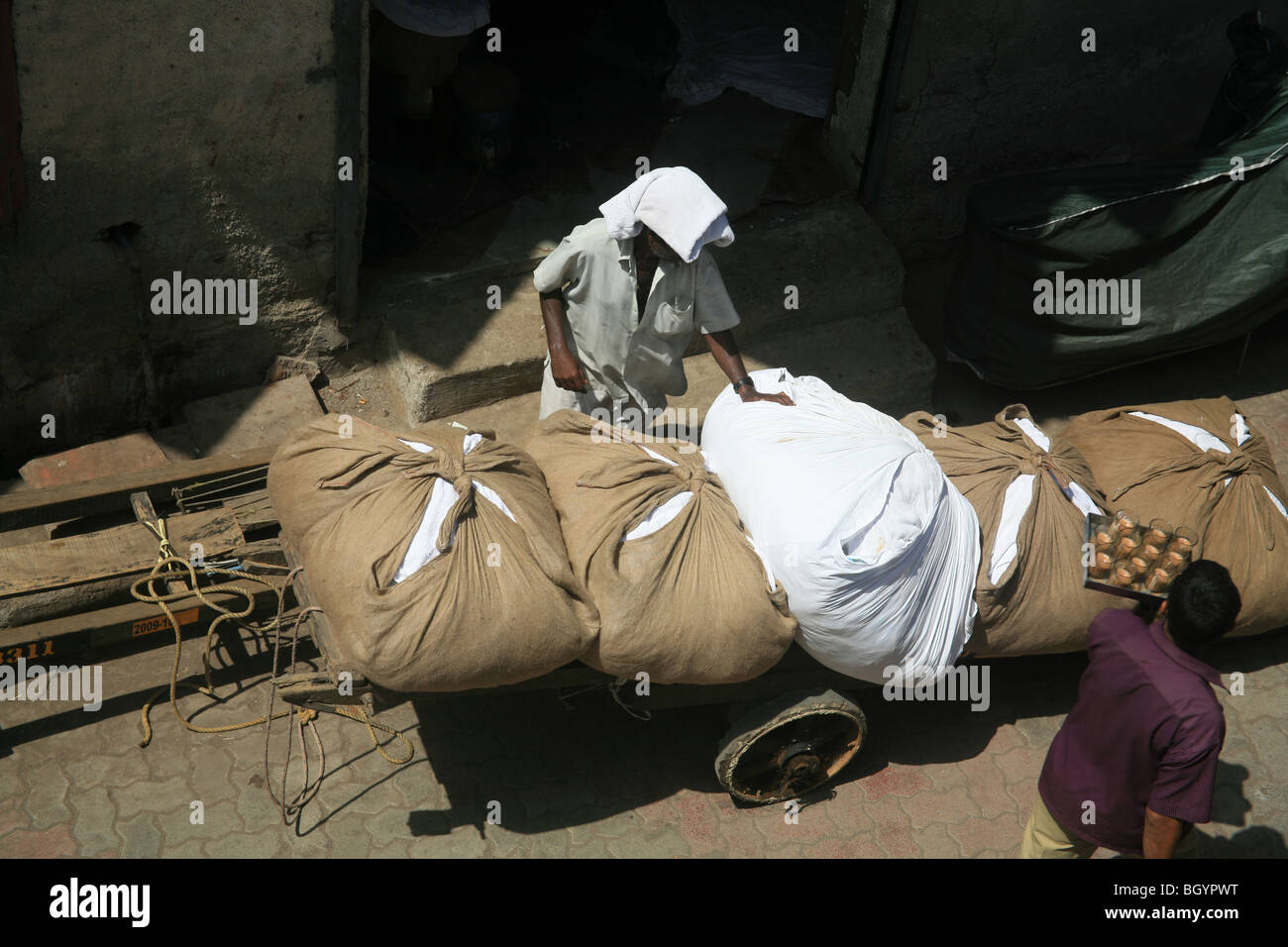 Dhobi Ghat open air laundry, Mumbai, India Stock Photo - Alamy