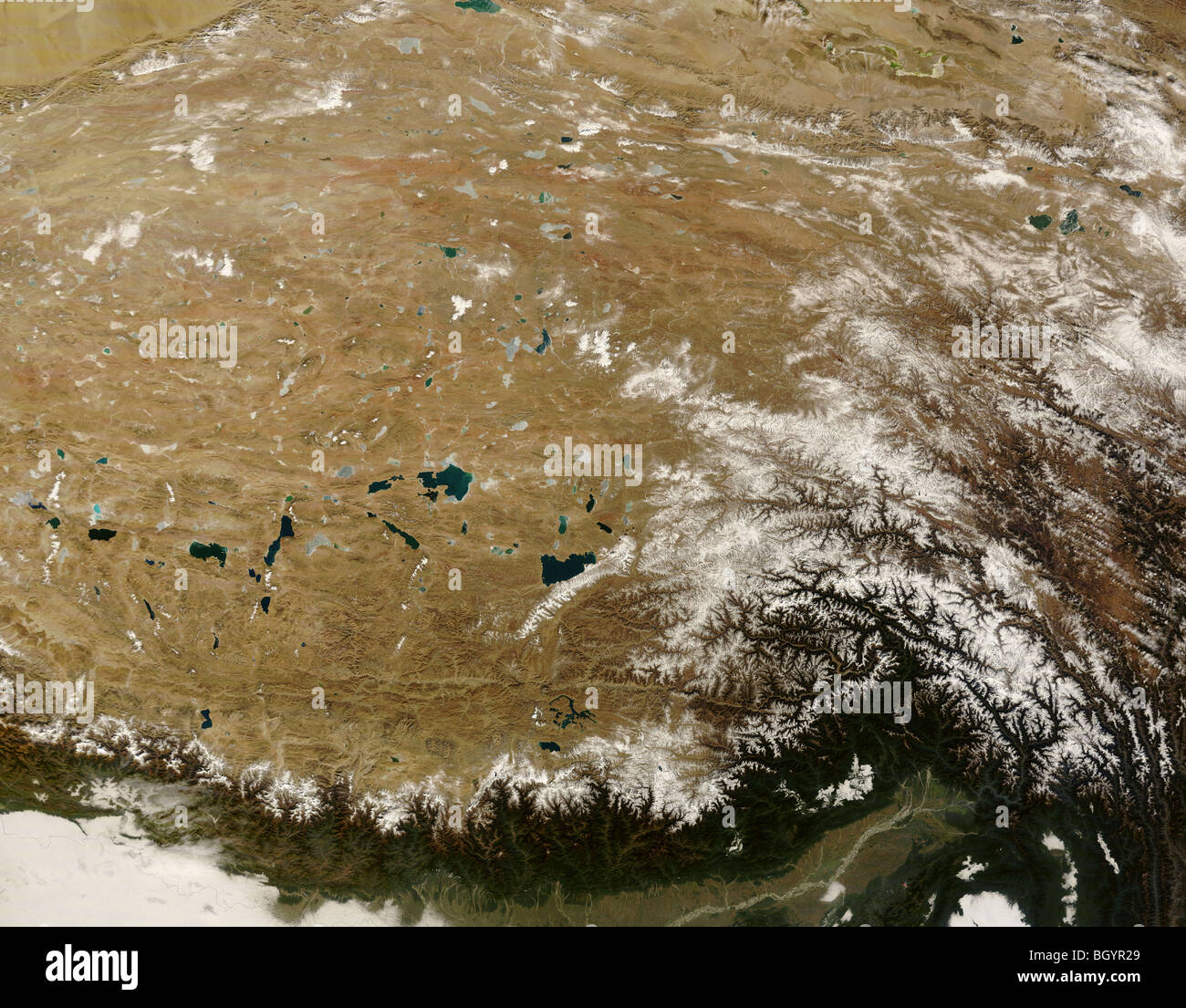 Himalayas satellite hi-res stock photography and images - Alamy