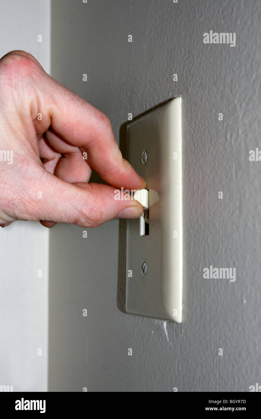 Flipping switch hi-res stock photography and images - Alamy