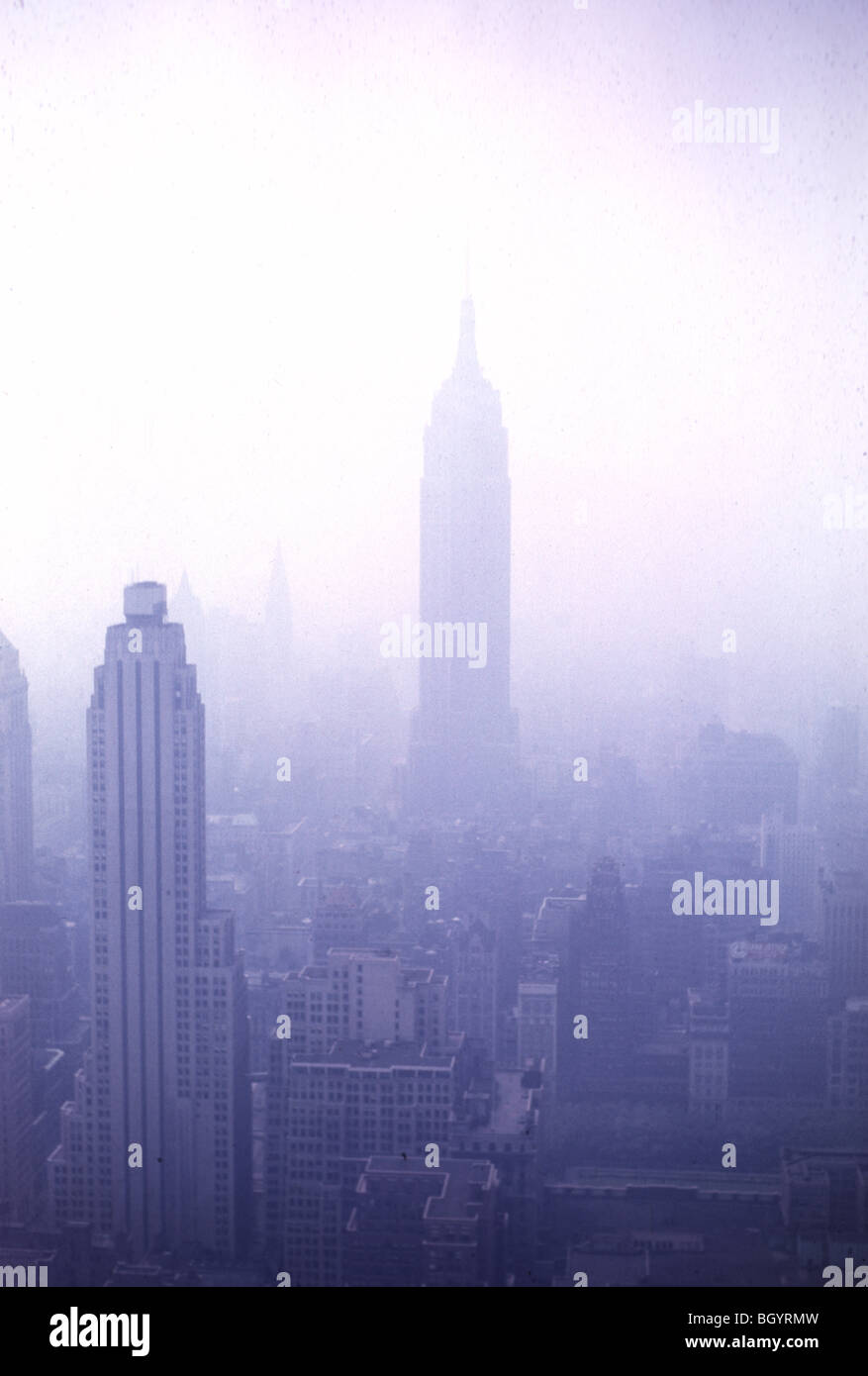 The Empire State building is seen from the 70th floor of the RCA city ...