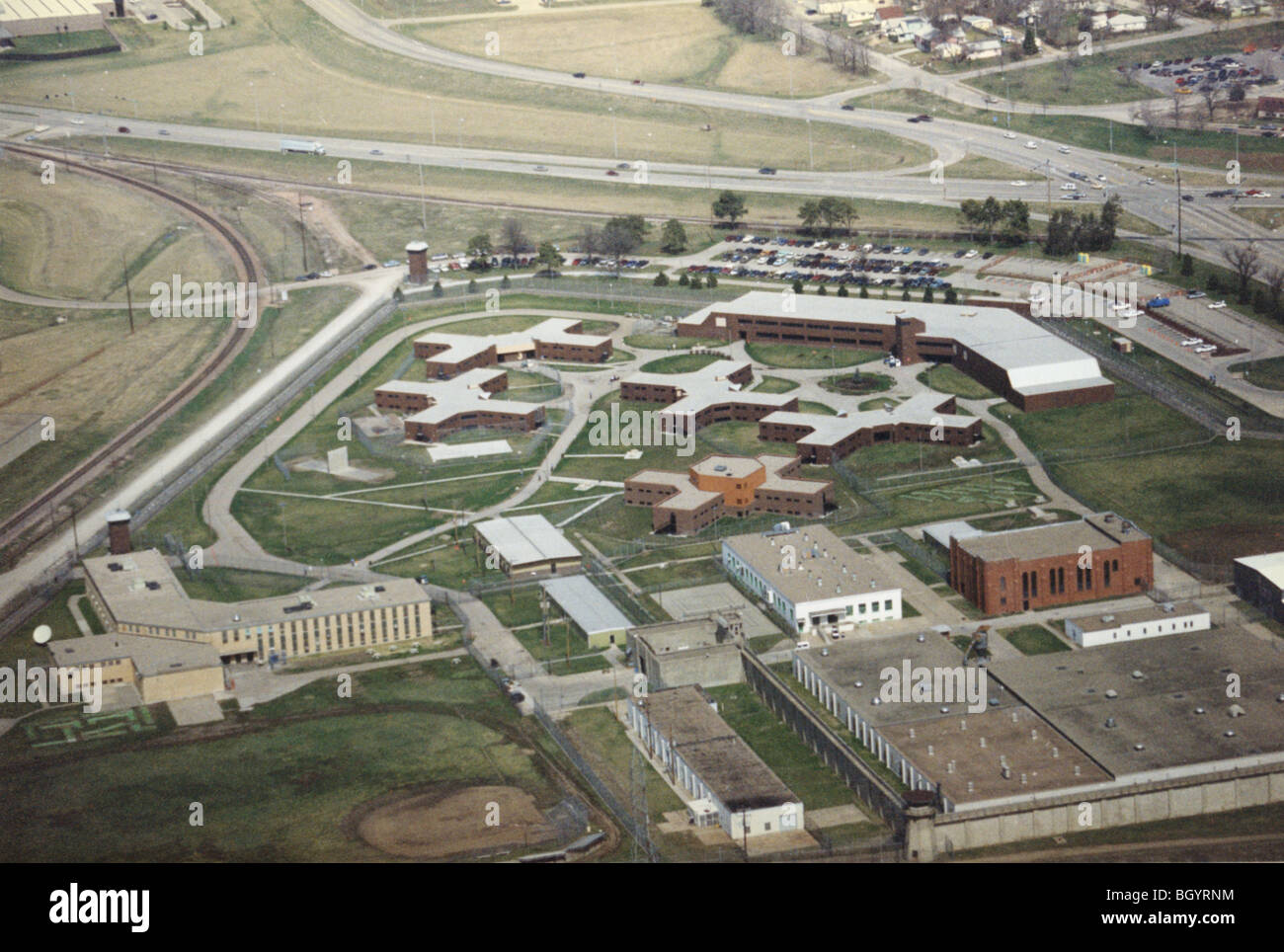 Aerial nebraska state penitentiary ca hi-res stock photography and ...