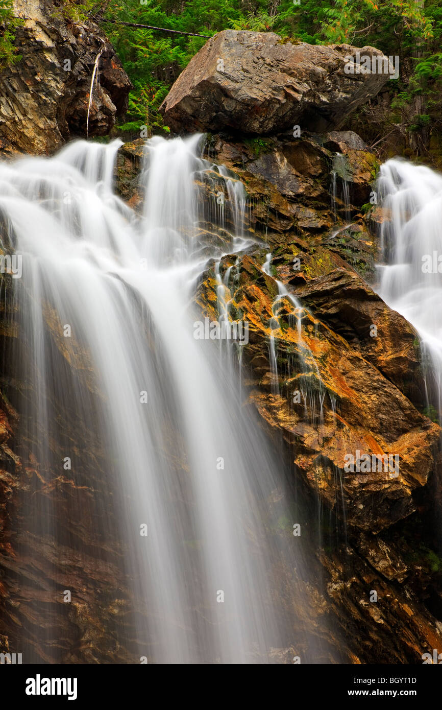 Rainbow Falls in Monashee Provincial Park, Okanagan, British Columbia ...