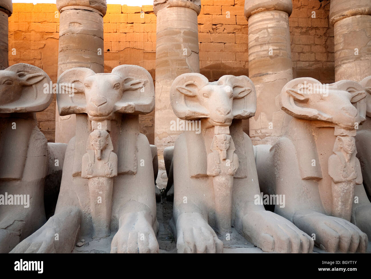 The Ancient Temple of Karnak near Luxor in the Nile Valley in Egypt ...