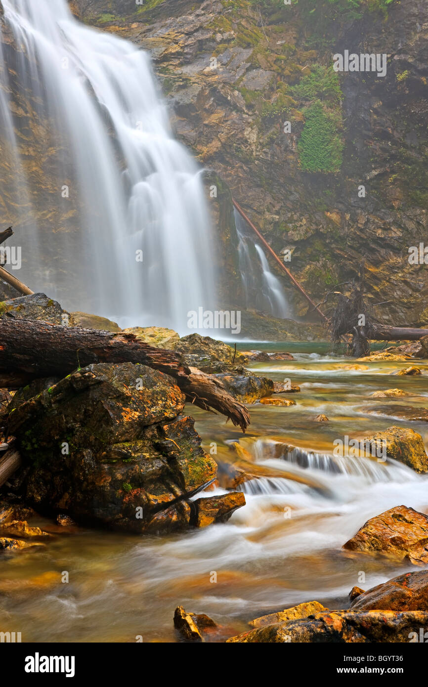 Rainbow Falls in Monashee Provincial Park, Okanagan, British Columbia ...