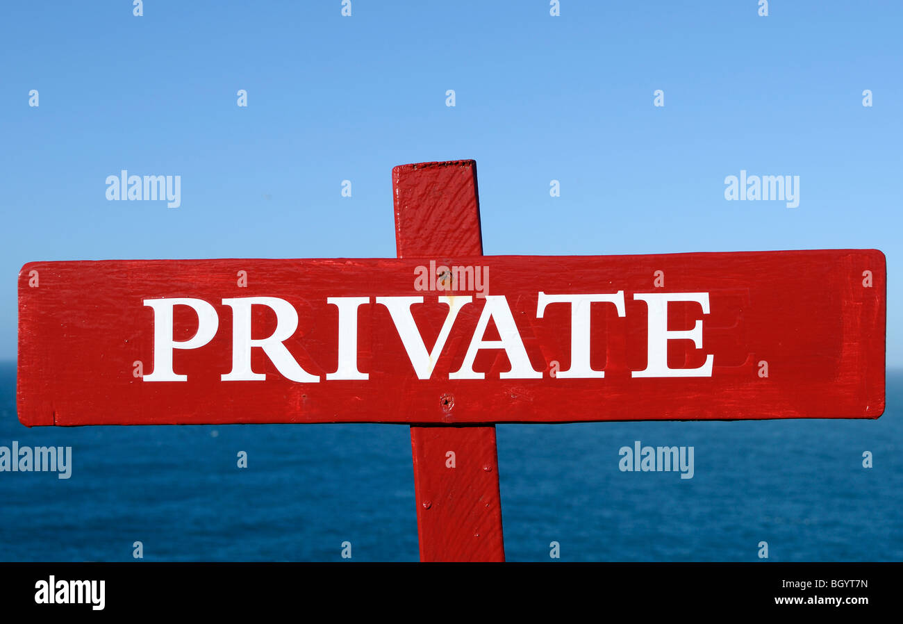 a private sign Stock Photo - Alamy