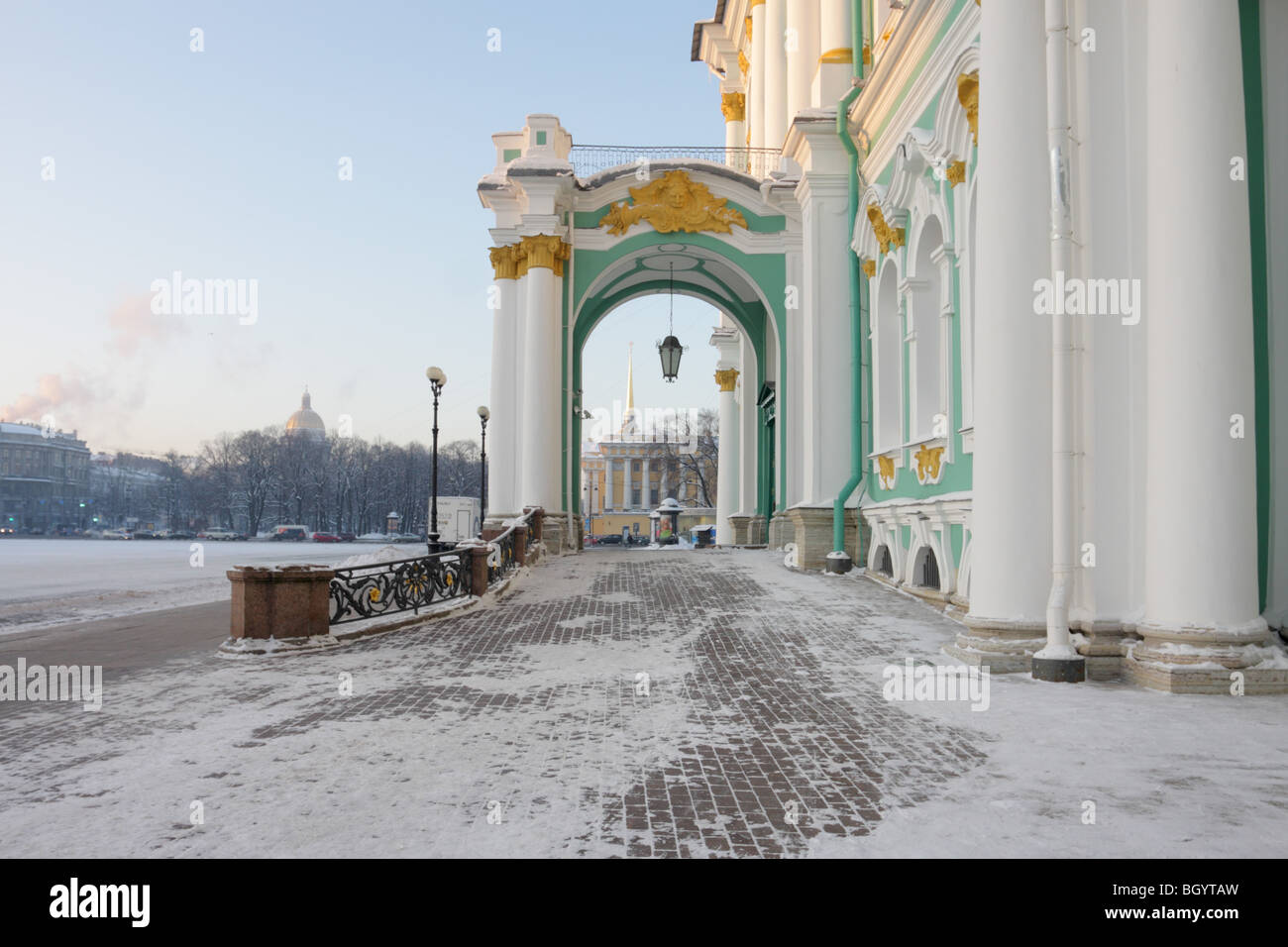 Snow st petersburg hermitage hi-res stock photography and images - Alamy