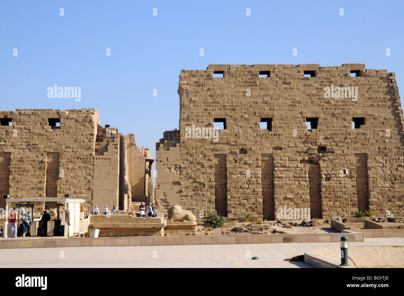 The Ancient Temple of Karnak near Luxor in the Nile Valley in Egypt ...