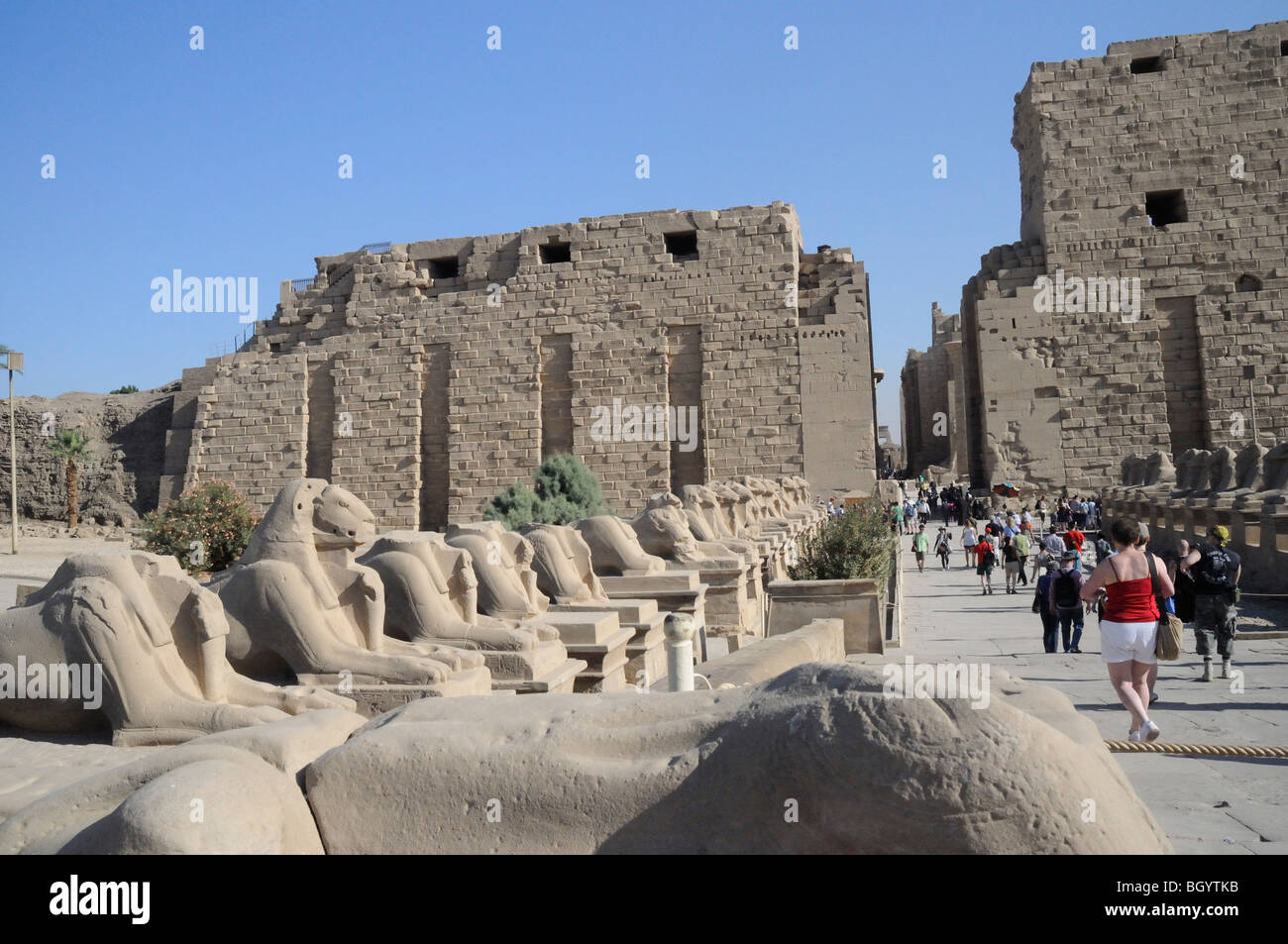 The Ancient Temple of Karnak near Luxor in the Nile Valley in Egypt ...