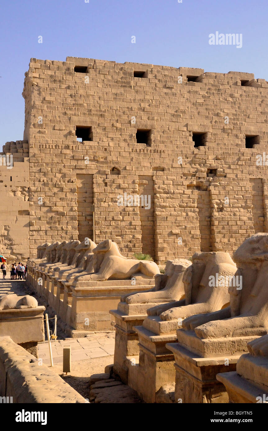 The Ancient Temple of Karnak near Luxor in the Nile Valley in Egypt ...