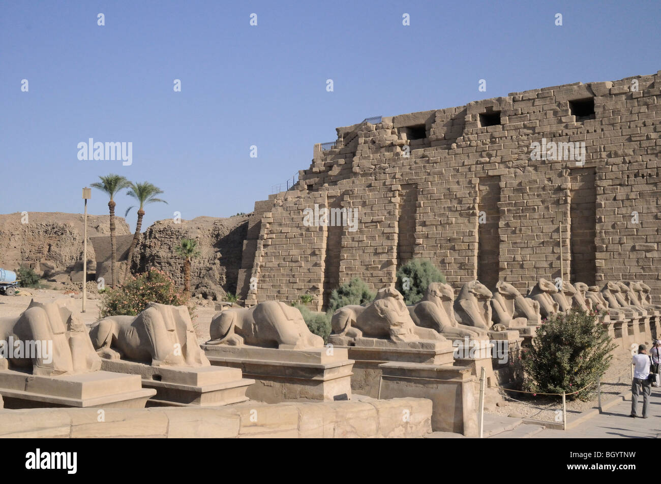 The Ancient Temple of Karnak near Luxor in the Nile Valley in Egypt ...