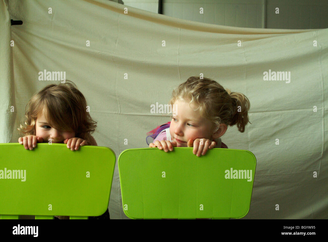Two girls six years old hi-res stock photography and images - Alamy