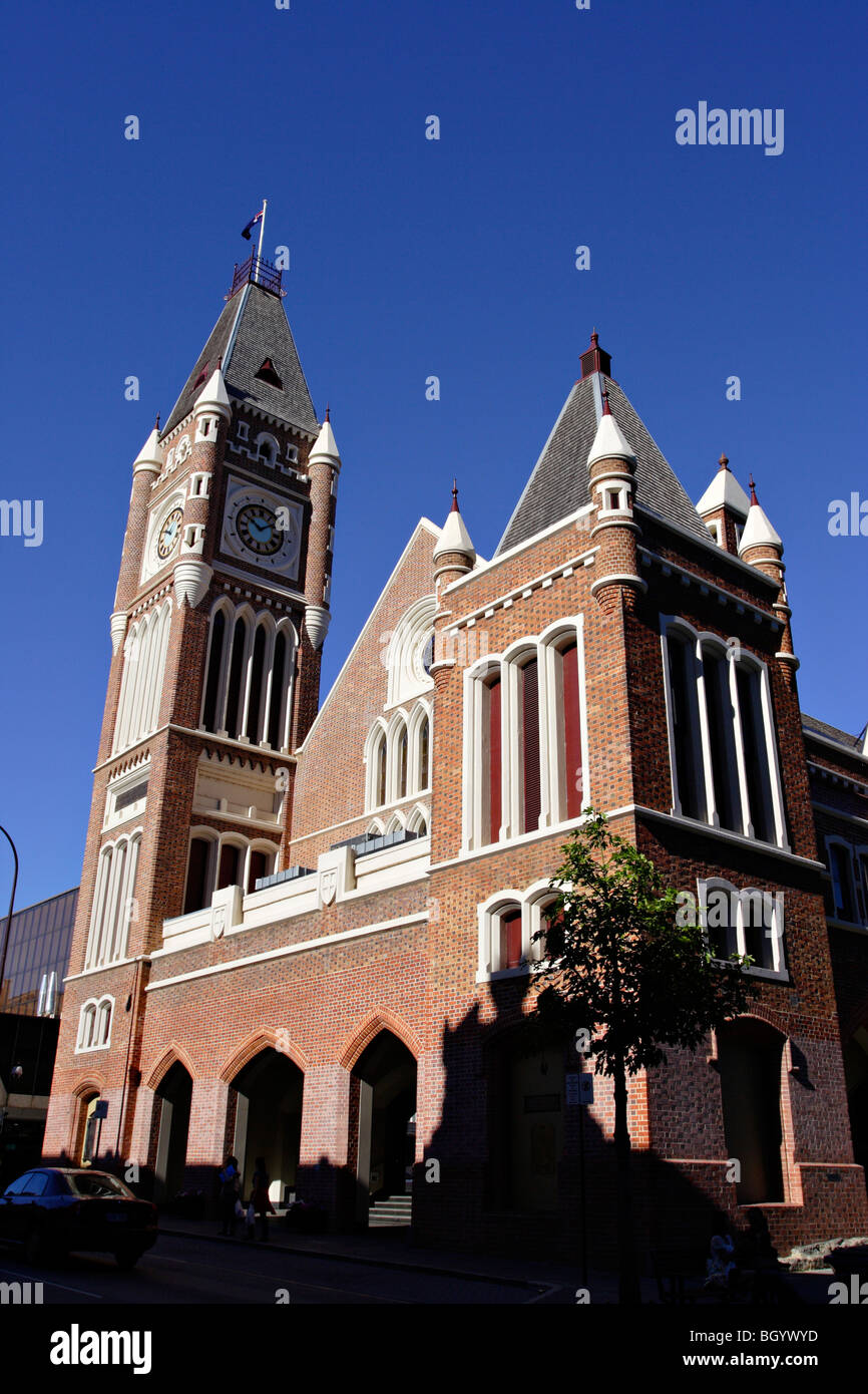Perth Town Hall clock tower in Western Australia Stock Photo - Alamy