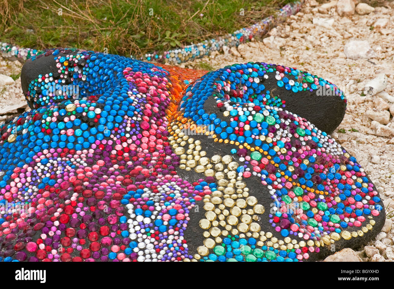 Anthroscape 3 part of a designer garden designed by Tony Heywood for ...
