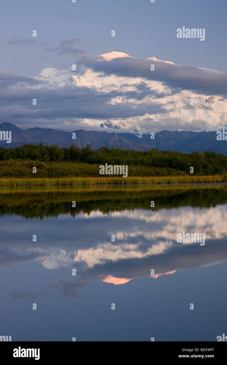 Mt. McKinley Reflection Pond, Denali National Park, Alaska Stock Photo ...