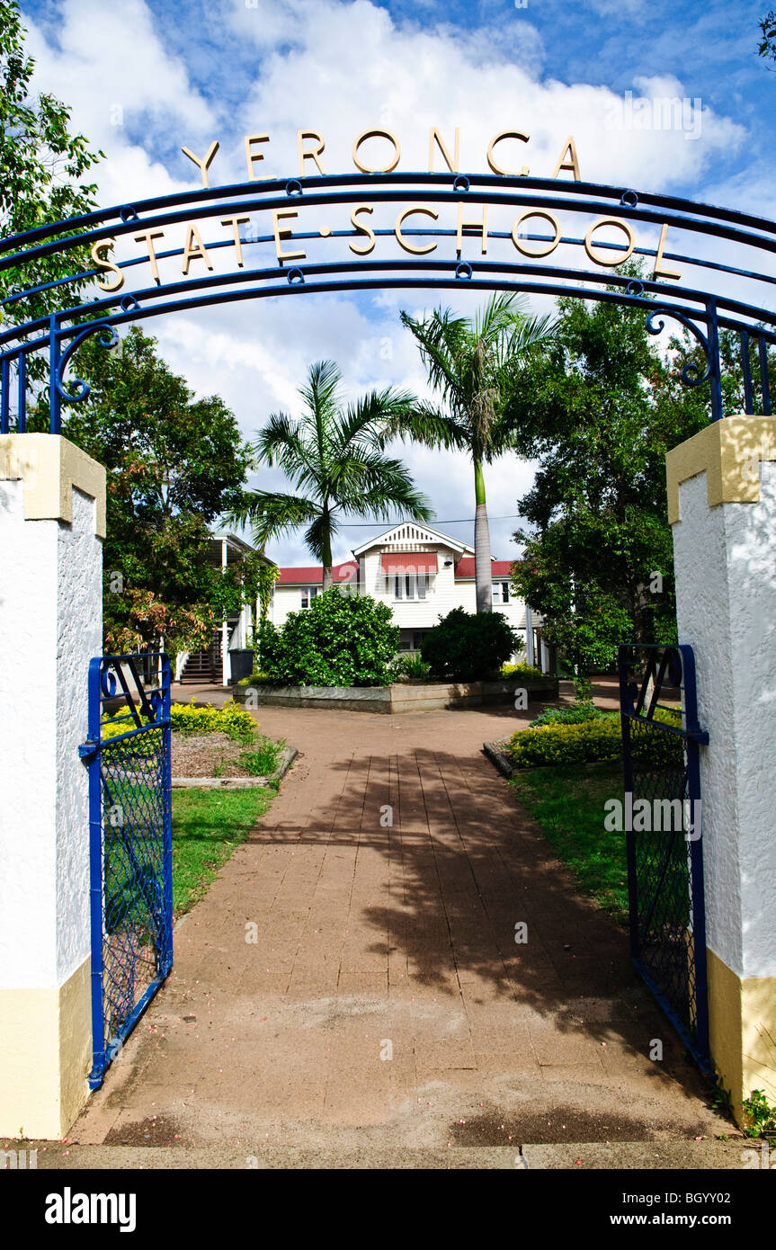 Primary school australia gate hi-res stock photography and images - Alamy