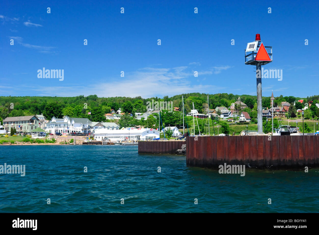 Bayfield Harbor Lake Superior Stock Photo - Alamy