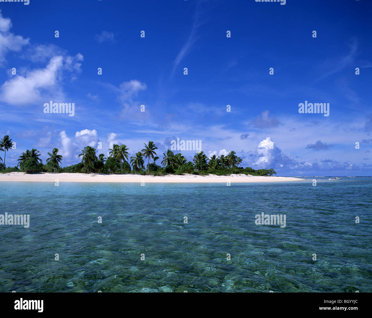 Tropical Island, Aitutaki Atoll, Cook Islands, South Pacific Stock ...