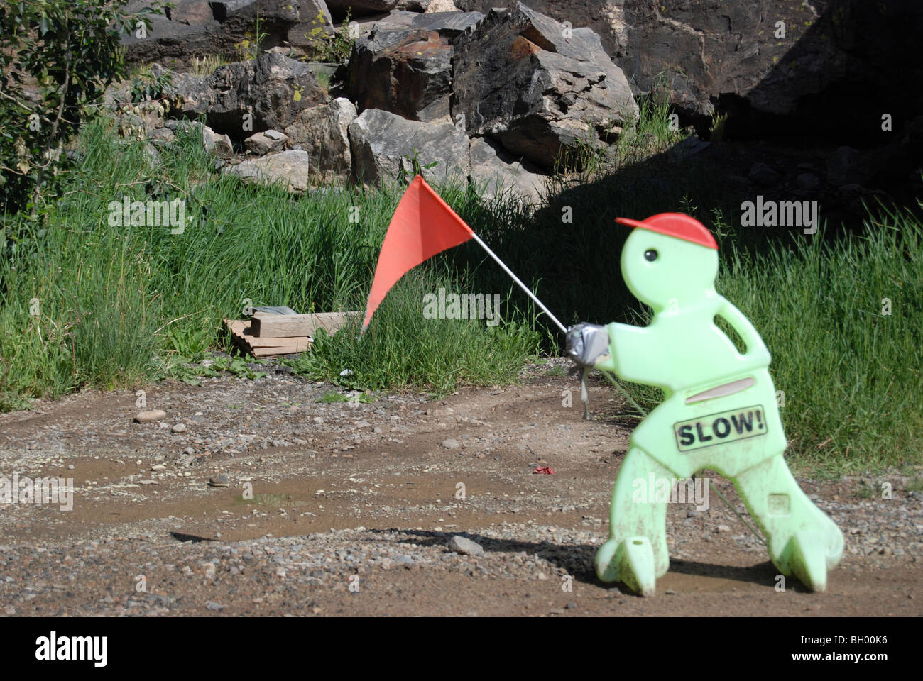 Slow caution warning beware figure hi-res stock photography and images ...