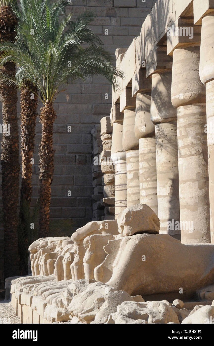The Ancient Temple Complex of Karnak near Luxor in the Nile Valley in ...