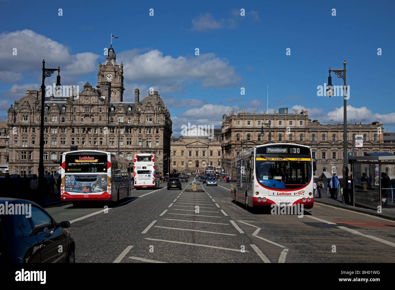 North Bridge Edinburgh city Scotland UK Europe Stock Photo - Alamy
