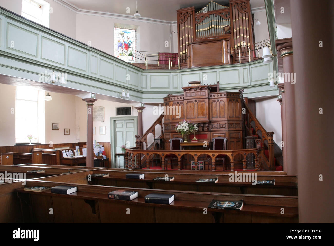 The Octagonal Methodist Chapel at Heptonstall, West Yorkshire UK, with ...