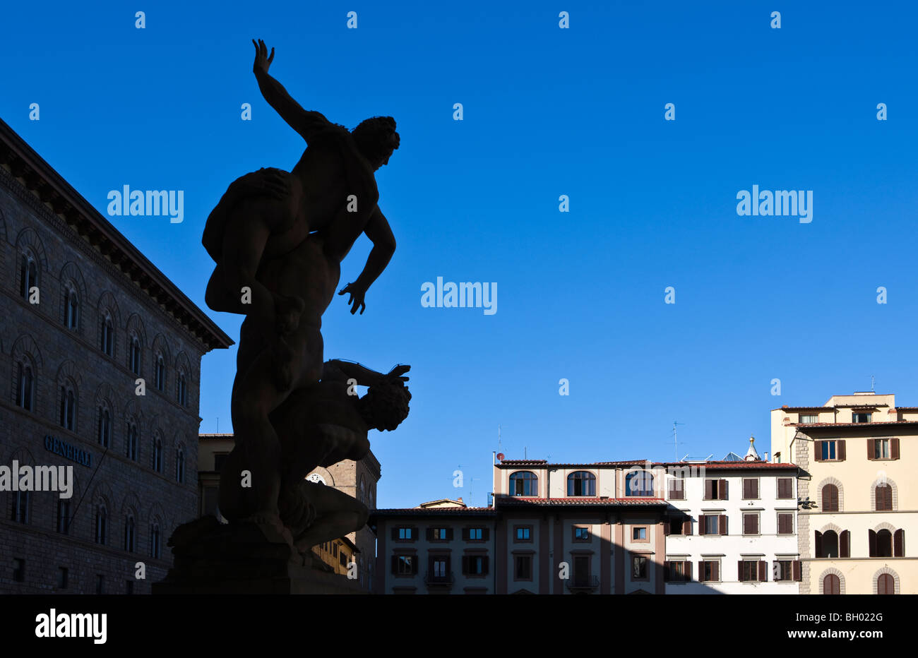 Italy,Tuscany,Florence,Piazza della Signoria,the Giambologna's Ratto ...