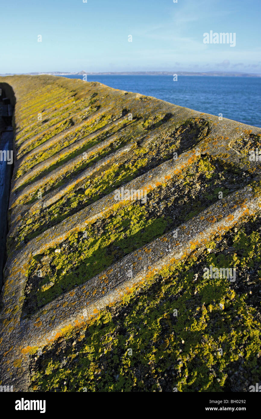 Harbour wall Mousehole Cornwall UK Stock Photo - Alamy