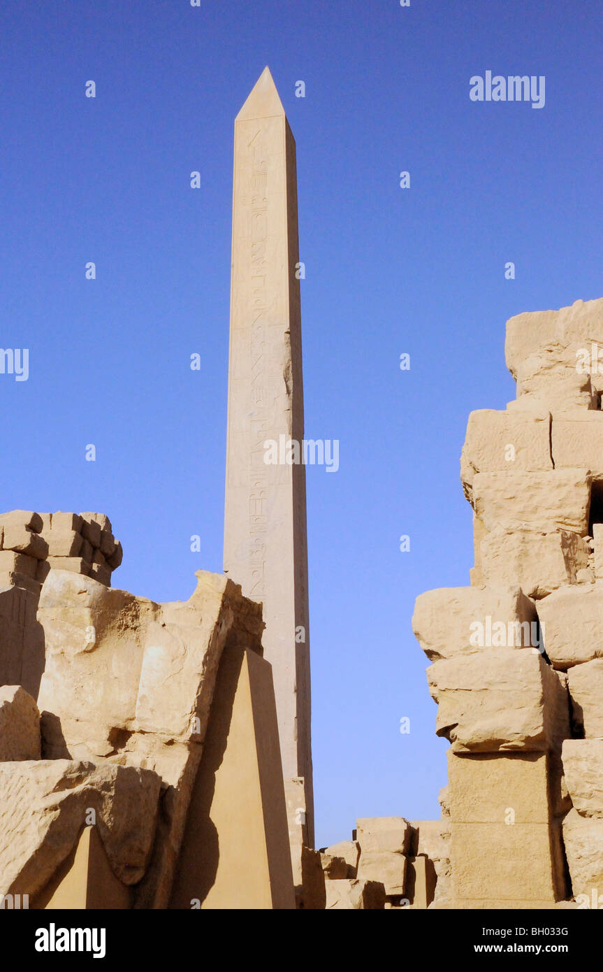 The Obelisk of Hatshepsut in the Ancient Temple Complex of Karnak near ...