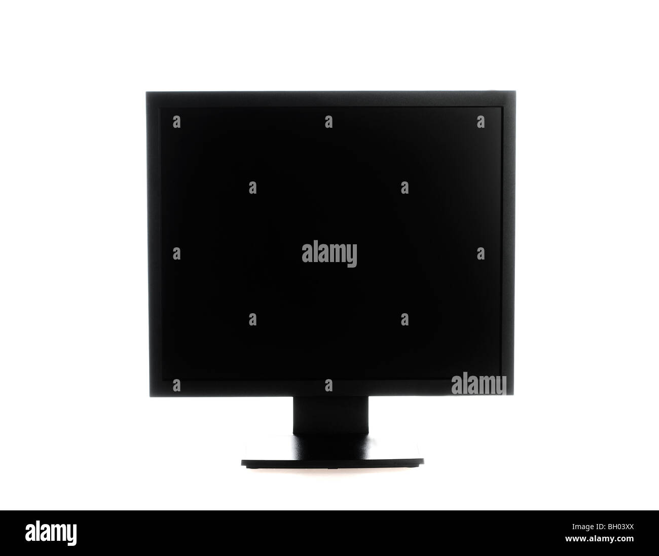 computer monitor. Isolated over white background Stock Photo - Alamy