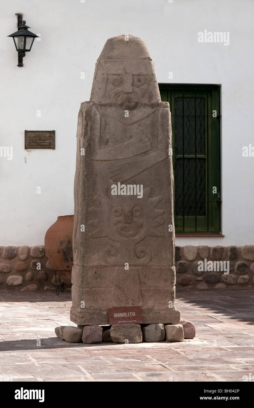 Bolivian Monolith, Mochica people, Tilcara museum, Province of Jujuy ...