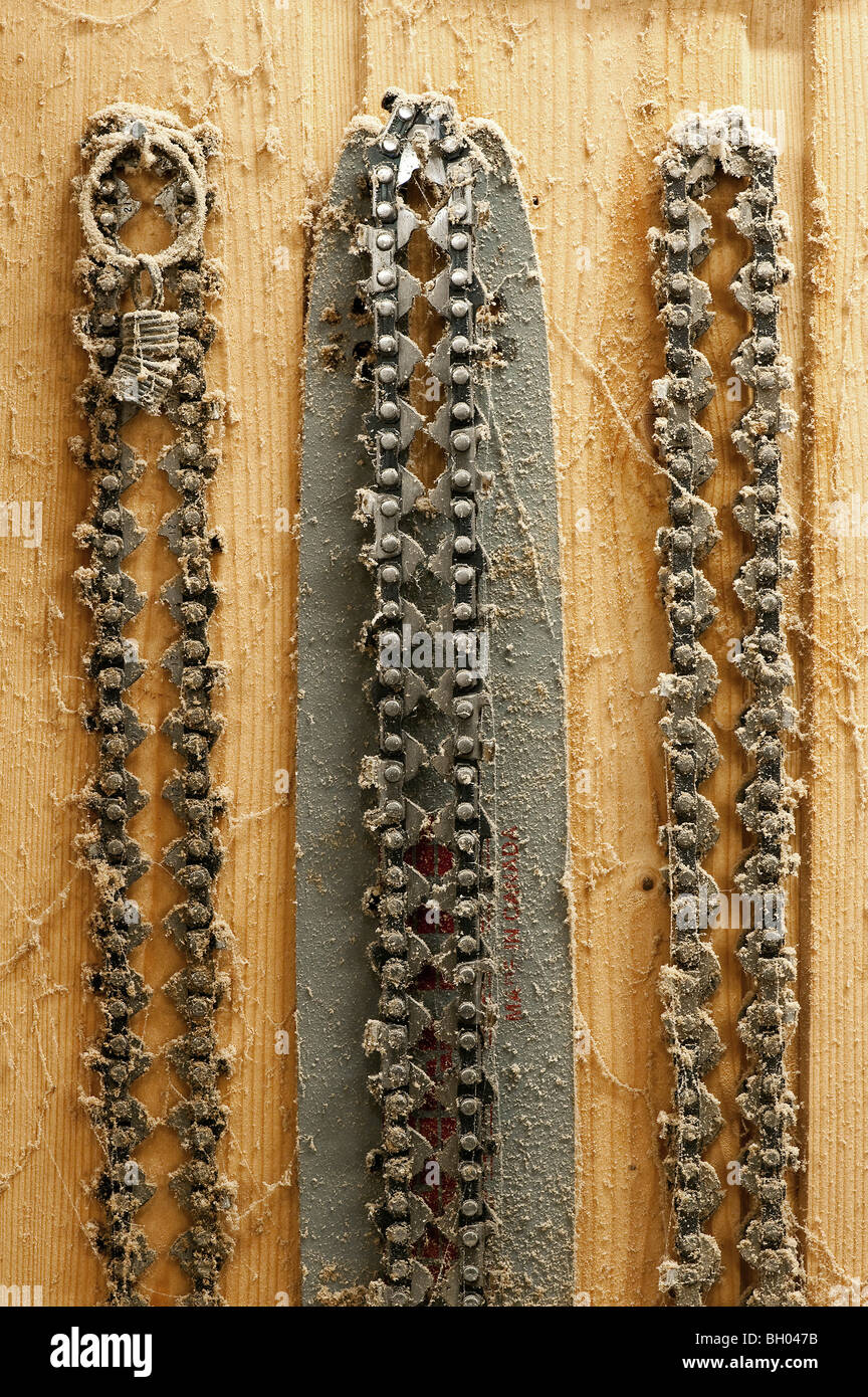 Chain saw bar chain hi-res stock photography and images - Alamy