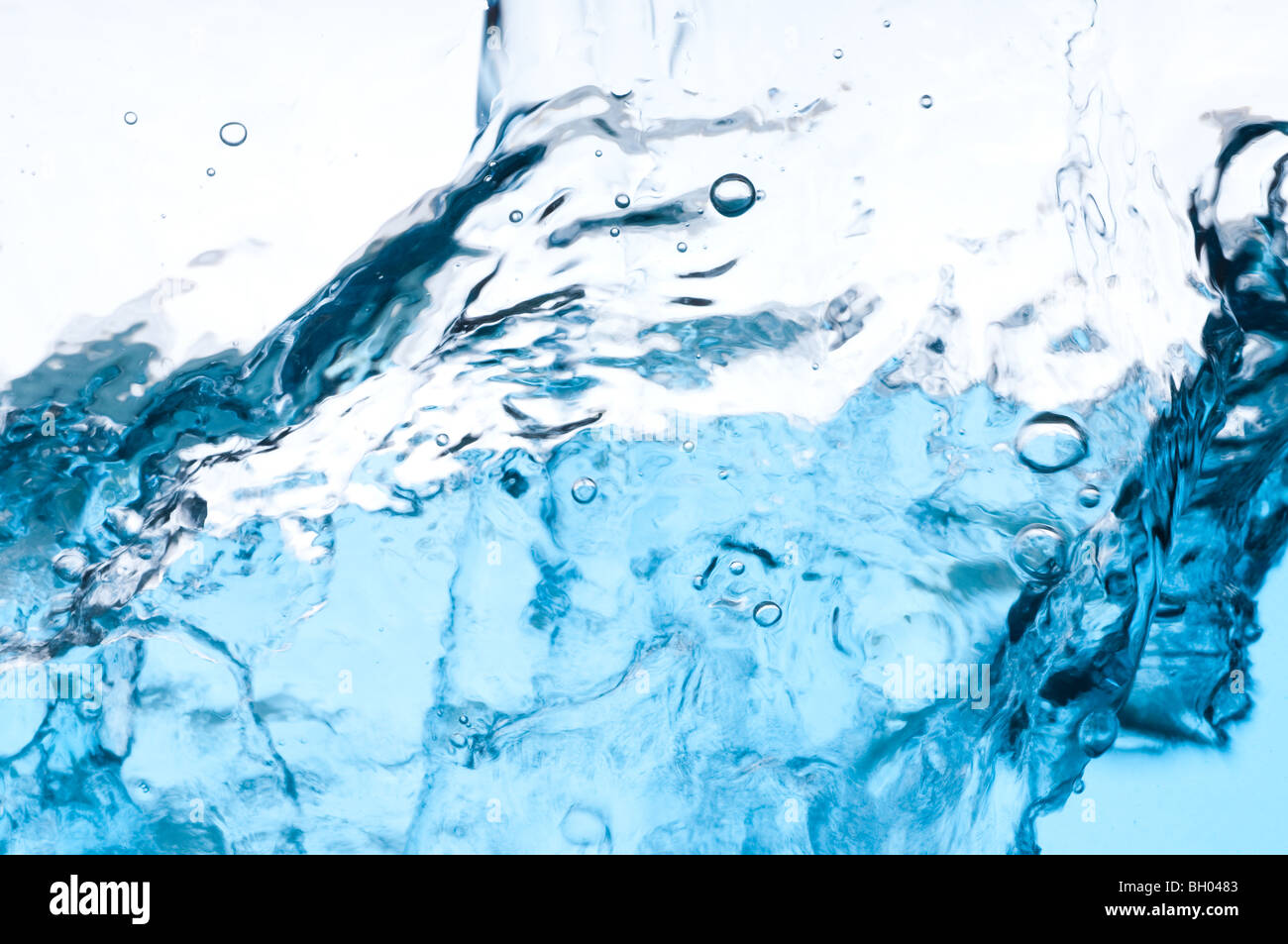 Beautiful splashes a clean water Stock Photo - Alamy