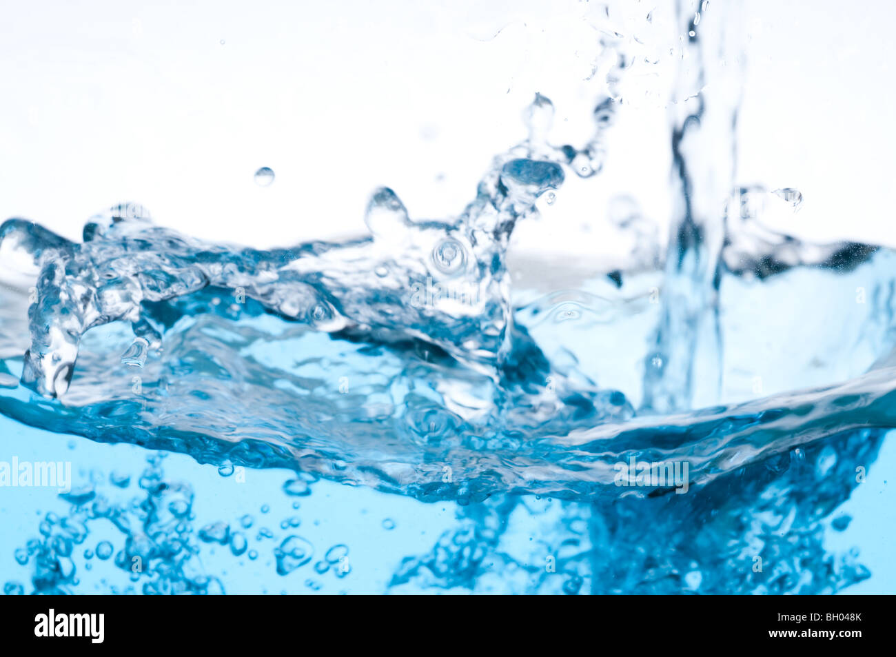 Beautiful splashes a clean water Stock Photo - Alamy