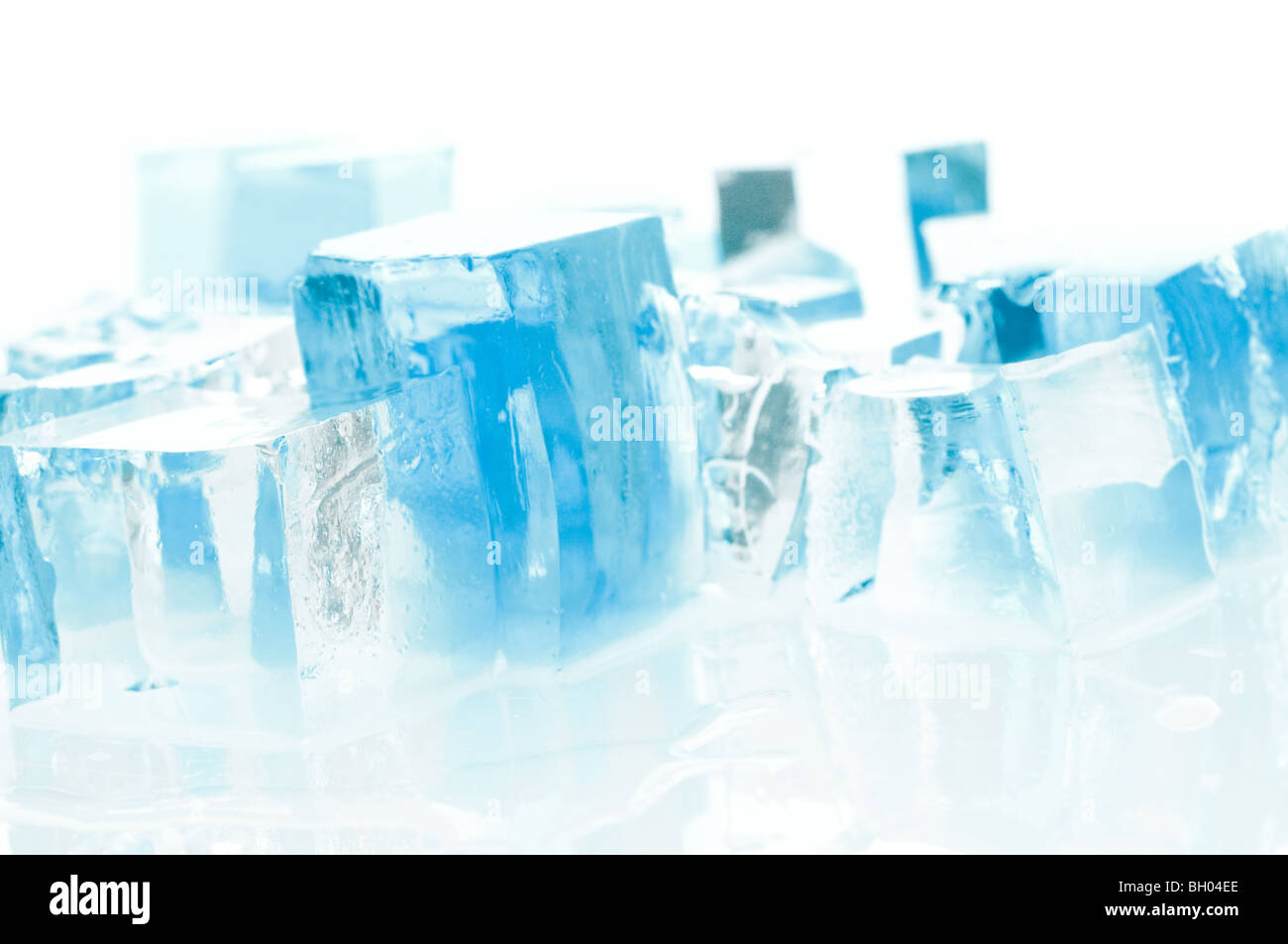 ice cubes in blue light Stock Photo - Alamy