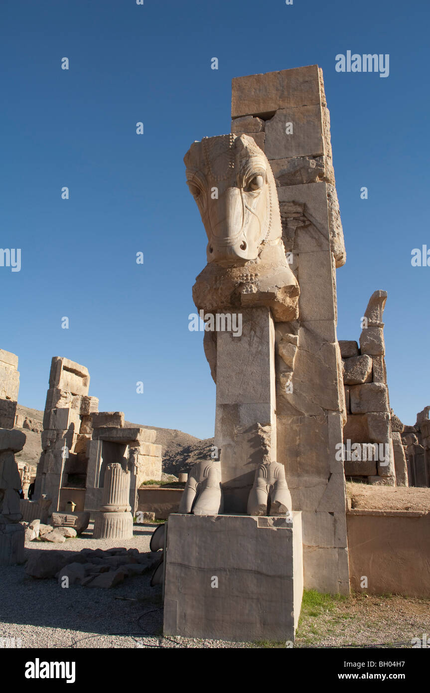 IRAN, Persepolis , Takht-e Jamshid ,The ceremonial capital of the ...